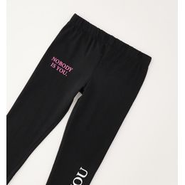IDO M&auml;dchen Leggings "GIRL TROUSERS", schwarz, Gr. 164, 95% Baumwolle, 5% Elasthan, Hosen