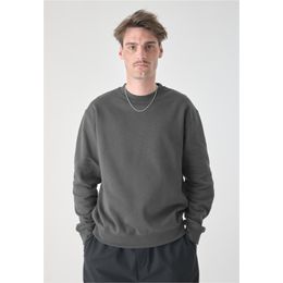 Cleptomanicx Herren Sweatshirt "Crewneck Ligull Classic", grau, Gr. M, unifarben, 100% Baumwolle, Sweatshirts, mit lockerem Schnitt