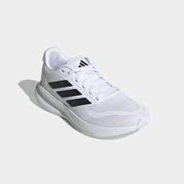 Kinder Laufschuh "RUNFALCON 5", adidas Sportswear, Gr. 35,5, schwarz-wei&szlig;, Synthetik, Textil, Schuhe