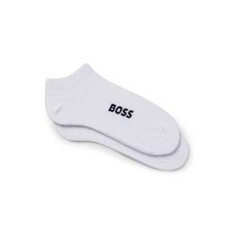 BOSS Damen Sneakersocken "2P AS Logo CC W", Gr. 35, wei&szlig;, Baumwollmischung, Socken, mit Logoschriftzug