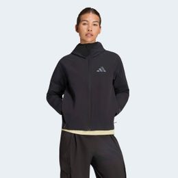 adidas terrex Damen Outdoorjacke "W MT CW SOSH J", schwarz, Gr. M, Obermaterial: 87% Polyester, 13% Elasthan, Jacken, f&uuml;r Wandern, mit