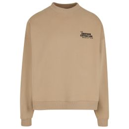 Herren Rundhalspullover "Another Cotton Lab Hangover Breakfast Sweatshirt", beige, Gr. XXL, ANOTHER COTTON LAB, mehrfarbig, 52% Baumwolle, 48%