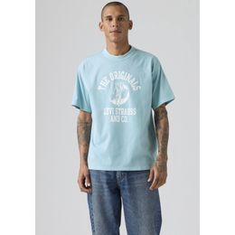 Levi's LEVI'S Herren T-Shirt "VINTAGE FIT GRAPHIC TEE", blau, Gr. XXL, Jersey, Obermaterial: 100% Baumwolle, Shirts, mit Logo-Print