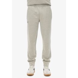 Superdry Herren Sweathose "ESSENTIAL LOGO JOGGERS HB", grau, Gr. XL, meliert, angeraute Sweatware, Obermaterial: 60% Baumwolle, 40% Polyester, Hosen,