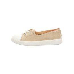 Think! Leder-Ballerinas in Beige - 62% | Gr&ouml;&szlig;e 38,5 | Damen-ballerinas