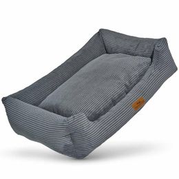Freudentier orthop&auml;disches Hundebett Cord grau