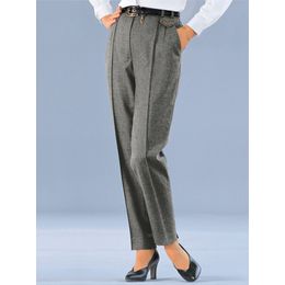 CLASSIC Damen Webhose, grau, Gr. 205, meliert, unifarben, 96% Schurwolle, 4% Elasthan, Hosen