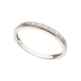 Firetti Damen Memoirering "Schmuck Geschenk Gold 333 Damenring Verlobungsring Goldring Memoire", 17, 0,03 P2 = erkennbare Einschl&uuml;sse, Diamanten