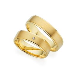 Phoenix PH&Ouml;NIX Damen Trauring "Schmuck Geschenk Gold 333 Trauring Ehering LIEBE versch. Varianten", 51, ohne Brillant, Gelbgold 333, 5mm, gold, Gelbgold 333,