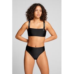 Puma Damen Highwaist-Bikini-Hose "Puma SWIM WOMEN HIGH WAIST BRIEFS", schwarz, Gr. L, Obermaterial: 80% Polyamid, 20% Elasthan, Badehosen, mit hohem