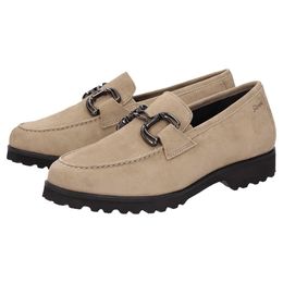 Sioux Damen Slipper "Meredith-753-H", Gr. 39,5, beige, Obermaterial: 100% Lammveloursleder LAVL. 100% Gummi rubber., Schuhe