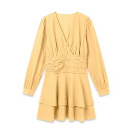 V&eacute;ro Moda Vero Moda Kleid 'MIE' Damen Gr&ouml;&szlig;e 38 gelb Sommerkleid