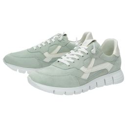 Sioux Damen Sneaker "Mokrunner-D-021", Gr. 40, gr&uuml;n, Obermaterial: 50% Ziegenveloursleder GOVL. 50% Lammnappaleder LANA. 100% Gummi rubber., Schuhe