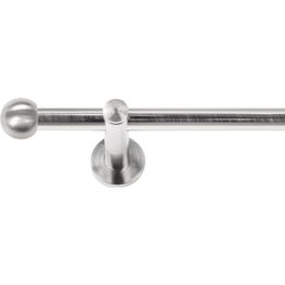 Gardinenstange SN DECO GROUP, L:240cm &Oslash;:19mm, silber, Gardinenstangen, "Gardinenstange Stra&szlig;burg &Oslash; 19 mm, 1-l&auml;ufig, Fixma&szlig;, verschraubt"