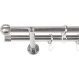 Gardinenstange SN DECO GROUP, L:200cm &Oslash;:19mmedelstahl optik, Gardinenstangen