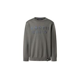 North Sails Pullover Jungen Gr&ouml;&szlig;e 104/110 basaltgrau / dunkelgrau