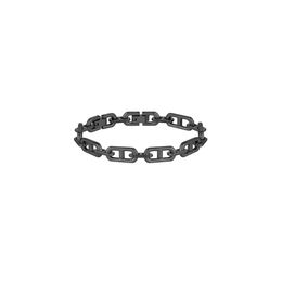 BOSS Damen Armband "KODE CHAIN", 19cm, Edelstahl, schwarz, Edelstahl, Armb&auml;nder