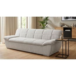 3-Sitzer OTTO HOME, B:232cm H:76cm T:96cm, beige, 100% Polyester, Sofas, "Saltrum 232 cm breit, formsch&ouml;n, komfortabel", mit Ziern&auml;hen in R&uuml;cken und