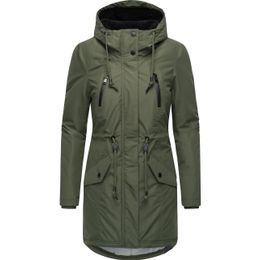 Ragwear Damen Wintermantel "Elsien", gr&uuml;n, Gr. S, Obermaterial: 100% Polyester. Innenfutter: 100% Polyester. Wattierung: 100% Polyester, M&auml;ntel,