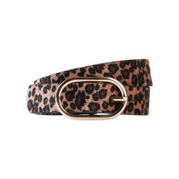 bonprix Damen Tailleng&uuml;rtel, braun, Gr. 70, Kunstfaser, G&uuml;rtel, im Animal-Look