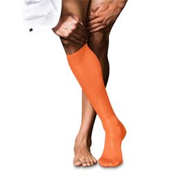 Falke Kinder Kniestr&uuml;mpfe "No. 9 Pure Fil d'&Eacute;cosse", Gr. 45, rot, Obermaterial: 93% Baumwolle CO. 7% Polyamid PA., glatt, Socken