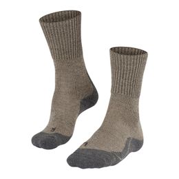 Falke Damen Socken "TK1 Adventure Wool", Gr. 42, beige, Obermaterial: 70% Schurwolle WV. 30% Polyamid PA., Socken