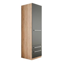 Kleiderschrank Priess, B:48cm H:193cm T:54cm, braun, Holzwerkstoff, Schlafzimmer, Schr&auml;nke, "Schrank Garderobe W&auml;scheschrank Barcelona in 5 Breiten",
