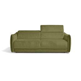 Schlafsofa Egoitaliano, B:216cm H:66cm T:107cm, gr&uuml;n, 100% Polyester, Jugendzimmer, Sofas, "FOX, Made in Italy-Designsofa mit