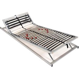 Lattenrost BeSports, B:120cm H:4,5cm L:200cm, grau, Lattenroste, "Lattenrost Duo Powerflex, Lattenrost in 90x200 cm und weiteren Gr&ouml;&szlig;en", Lattenrost