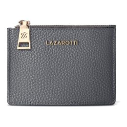 LAZAROTTI Damen Kartenetui "Bologna Leather Schl&uuml;sseletui Cardholder RFID Leder 11,5", grau, Leder, Kleinlederwaren