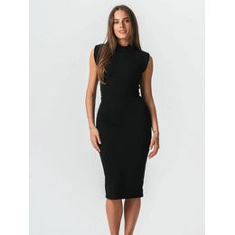 TEESHOPPEN Damen Jerseykleid "TEESHOPPEN Dress Isabella", schwarz, Gr. XL, Obermaterial: 100% Polyester, Kleider