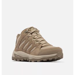 Columbia Damen Wanderschuh "REDMOND IV MID WATERPROOF", Gr. 43, beige, Leder, Synthetik, Schuhe, wasserdicht