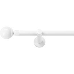 Gardinenstange SN DECO GROUP, L:440cm &Oslash;:19mmwei&szlig;, Gardinenstangen, "Gardinenstange Reims &Oslash; 19 mm, 1-l&auml;ufig, Fixma&szlig;, verschraubt"