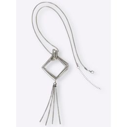 Casual Looks Damen Kette mit Anh&auml;nger, silber, Metall, Halsketten