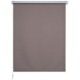Seitenzugrollo Liedeco, B:45cm H:150cm, grau, Polyester, Rollos