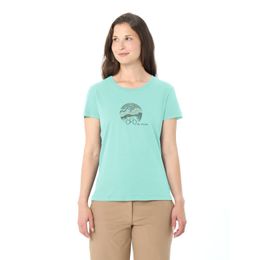 Vaude Damen Funktionsshirt "WOMEN'S CYCLIST T-SHIRT V"sage, Gr. 38, Obermaterial: 70% Baumwolle, 30% Lyocell, Shirts, sportliche Passform, Kurzarm,