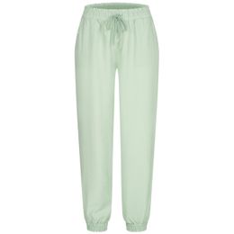 CLOUD 5IVE Damen Jogginghose "CLOUD 5IVE Stoffhose mit 2-Pockets und Tunnelzug", gr&uuml;n, Gr. XL, unifarben, 90% Lyocell, 10% Polyester, Hosen