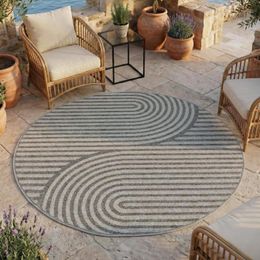 Outdoorteppich, H:5mm &Oslash;:160cm, grau, Ayyildiz Teppiche, Polypropylen, Teppiche, "DESERT 1301 , auch als L&auml;ufer und Rund erh&auml;ltlich", In und Outdoor,