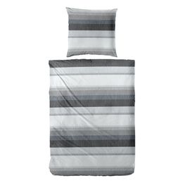 Bettw&auml;sche Primera, grau, Biber, Obermaterial: 100% Baumwolle, Bettw&auml;sche, "Biber-Bettw&auml;sche Roommate", mit dezenten Mustertexturen