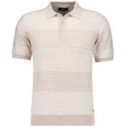 Ragman Herren Poloshirt, beige, Gr. XL, Feinstrick, Baumwolle, Shirts