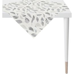 Mitteldecke Apelt, B:100cm L:100cm, wei&szlig;, Baumwolle, Polyester, Tischdecken, "3406"