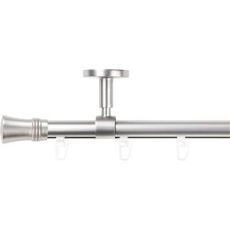 Gardinenstange SN DECO GROUP, L:150cm &Oslash;:19mm, silber, Gardinenstangen, "Gardinenstange Innenlauf Lyon &Oslash; 19 mm, 1-l&auml;ufig, Fixma&szlig;"