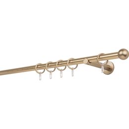 Gardinenstange mydeco, L:160cm, grau, Wohnzimmer, Gardinenstangen, "20mm Ball Wandtr&auml;ger 12 cm"