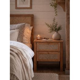 Nachtkonsole OTTO HOME, B:45cm H:45cm T:35cm, braun, Sideboards, "H&auml;llevik Nachtkonsole, Nachtkommode in hochwertiger Verarbeitung", Massivholz,