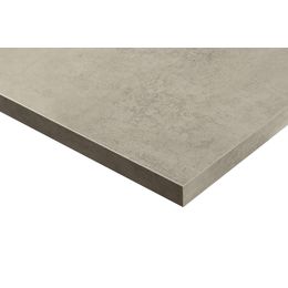 Arbeitsplatte KOCHSTATION, B:240cm H:4cm T:60cm, grau, Holzwerkstoff, K&uuml;che, Tischplatten, "Scafa", in verschiedenen Breiten, St&auml;rke 4 cm