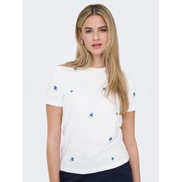 Only T-Shirt 'ONLKetty' Damen Gr&ouml;&szlig;e L blau / gr&uuml;n / pastellgr&uuml;n / wollwei&szlig;