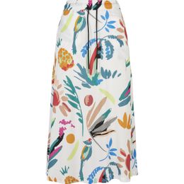 Urban Classics Damen Jerseyrock "Urban Classics Damen Ladies Viscose Midi Skirt", bunt, Gr. M, 100% Viskose, R&ouml;cke