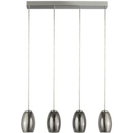 Searchlight LED-H&auml;ngeleuchte "H&auml;ngeleuchte Cyclone, 4-flammig", 4, 1 Stk., silber, Leuchten, Stalaktit-Optik