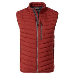 Casamoda Herren Steppweste "Casamoda Steppweste uni", rot, Gr. M, 100% Polyester, Westen