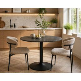 Esstisch ACTONA GROUP, B:110cm H:74cm T:110cm, schwarz, K&uuml;che, Tische, "Ibiza, Runder K&uuml;chentisch - pflegeleicht, platzsparend & robust", OTTOs